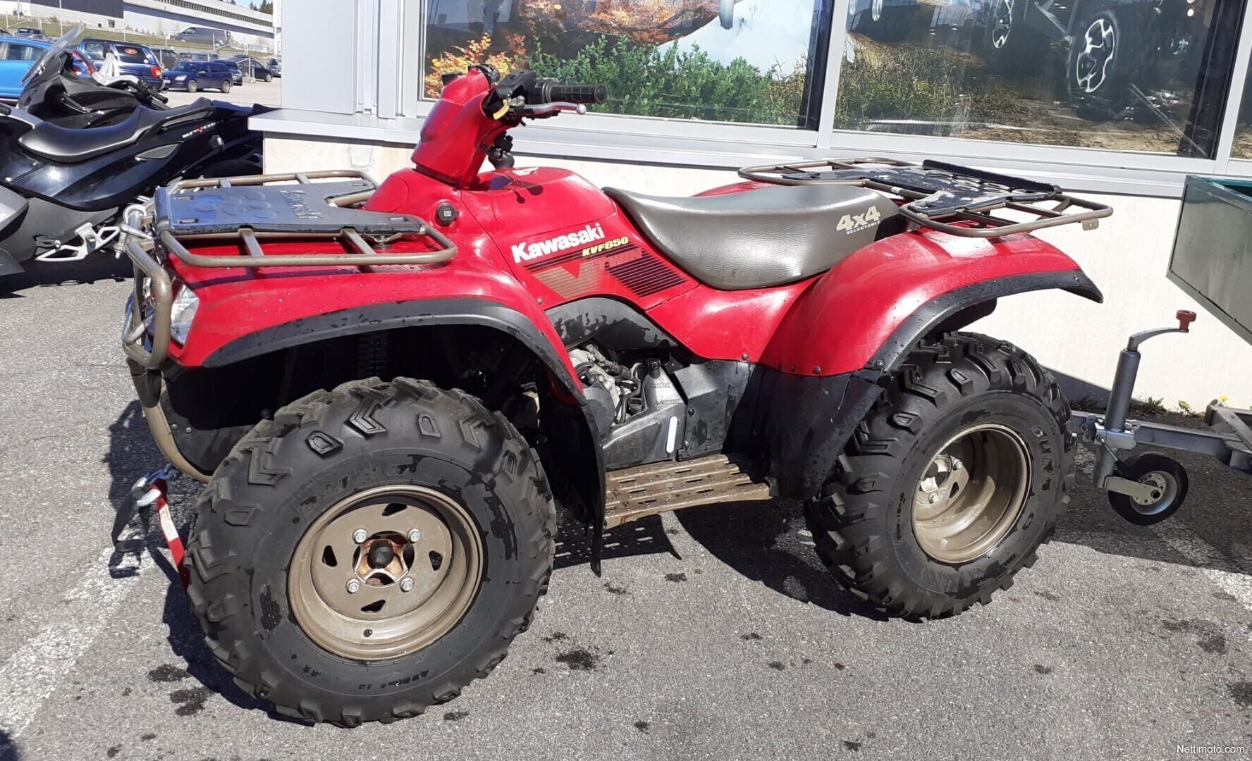 Kawasaki KVF 650 4X4 + SÄHKÖKIPPIKÄRRY 650 cm³ 2005 - Raisio - Mönkijä ...